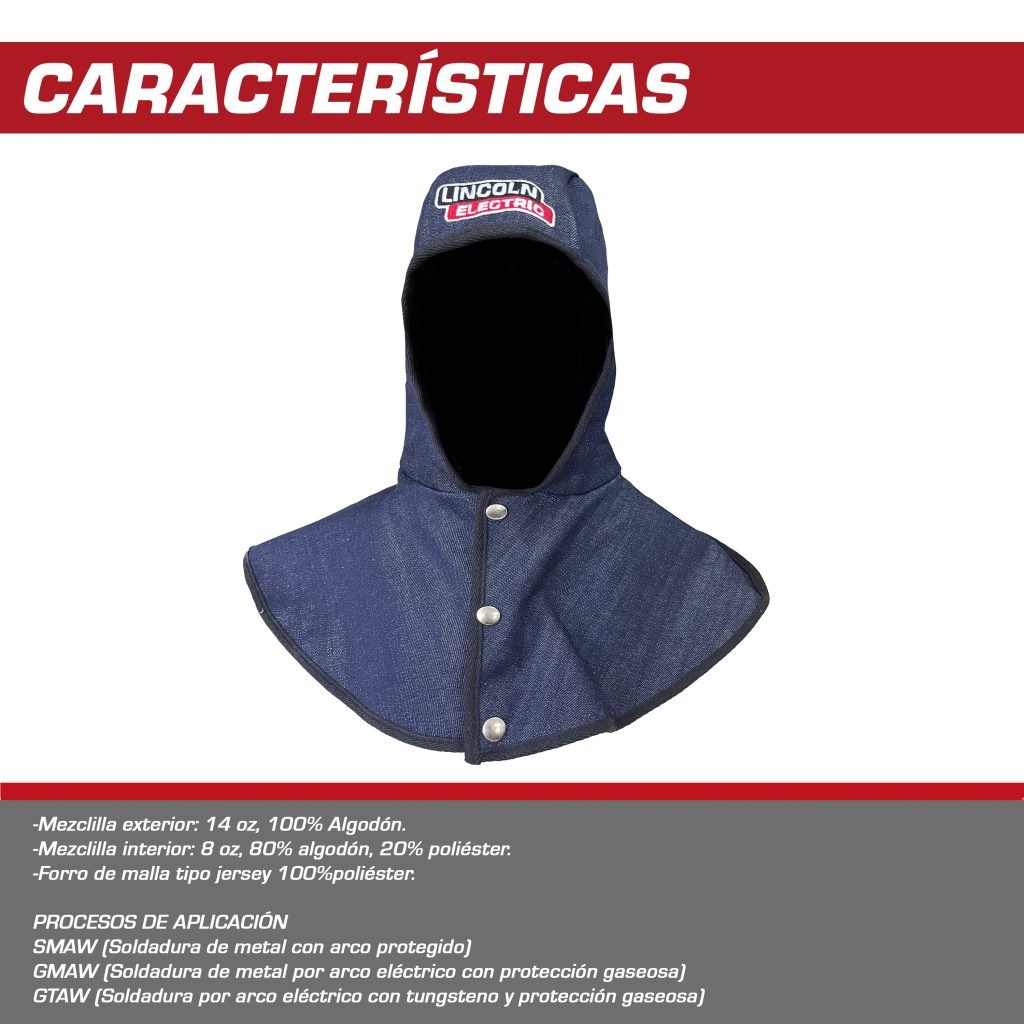 Capucha de Mezclilla para Soldador Lincoln Electric - Bringasol
